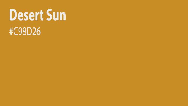 All about the color Desert Sun | Hex Code, Meaning, symbolism - ویرگول