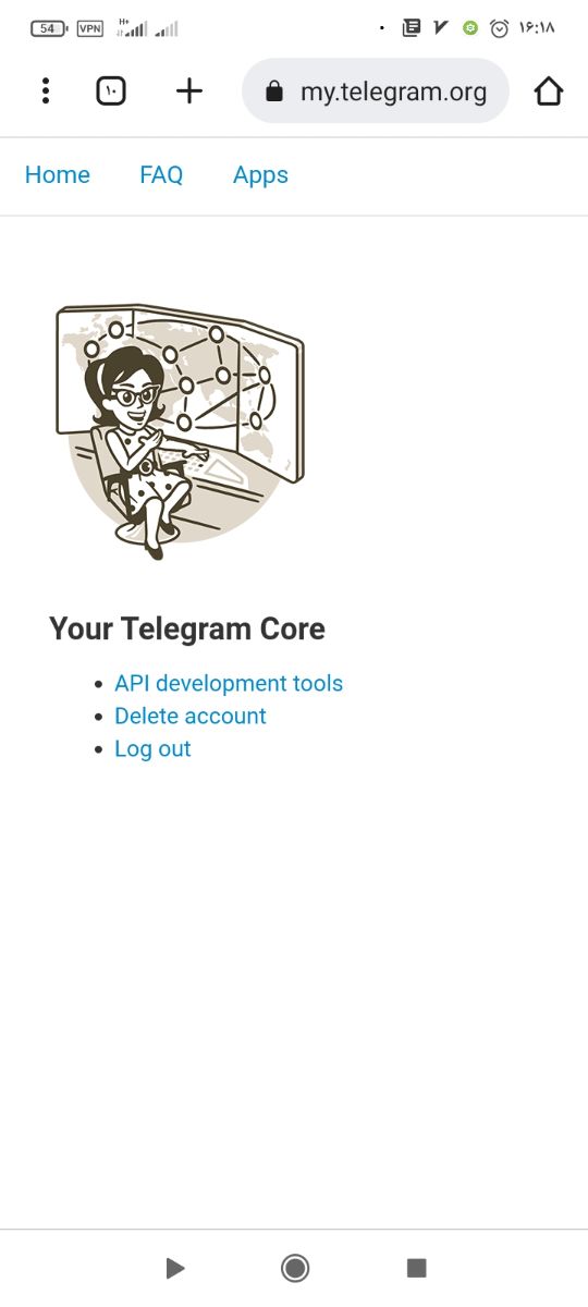 دریافت api id و api hash تلگرام: - ویرگول