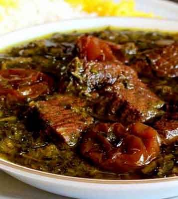 khoresht aloo esfenaj recipe - ویرگول