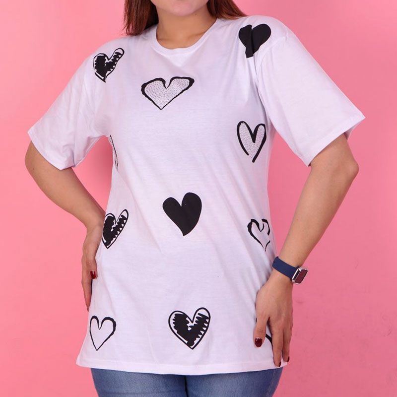 بلوز زنانه لش طرح قلب - ویرگول