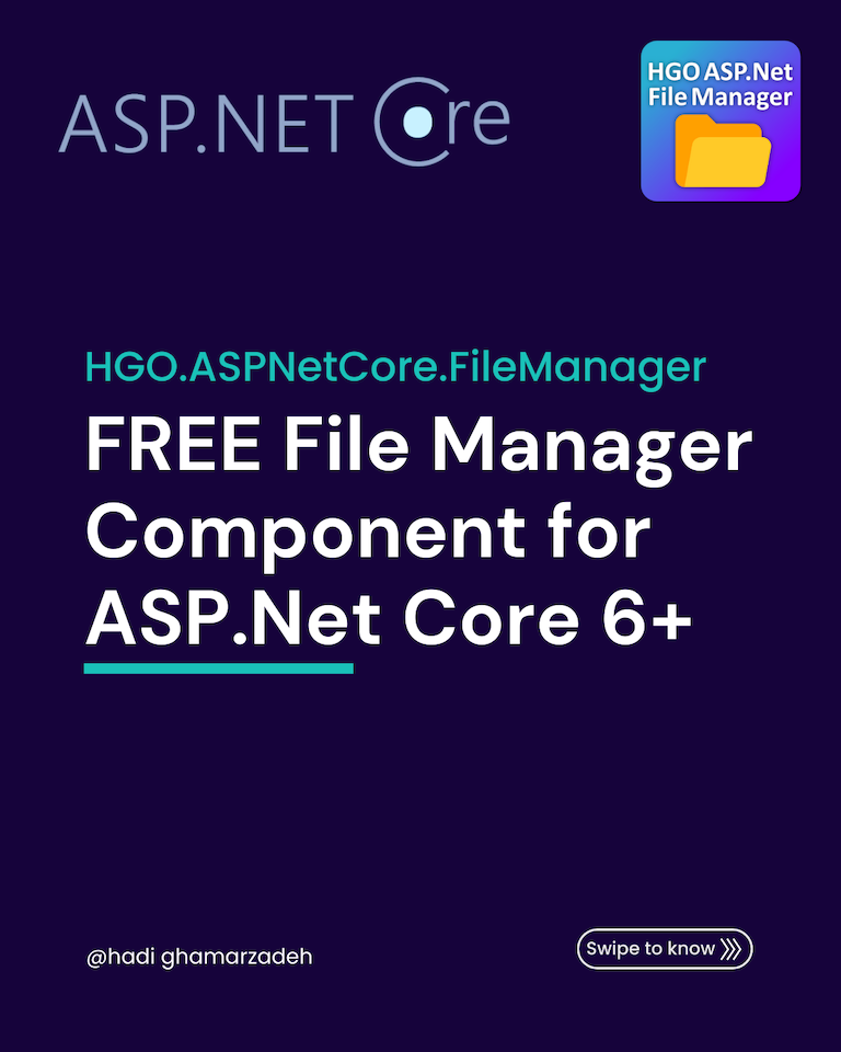 HGO.ASPNetCore.FileManager: A Feature-Rich File Explorer for ASP.Net Core - ویرگول