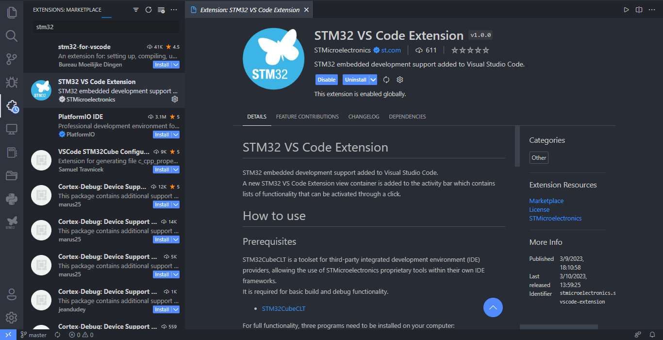 معرفی افزونه STM32 برای VS Code - ویرگول