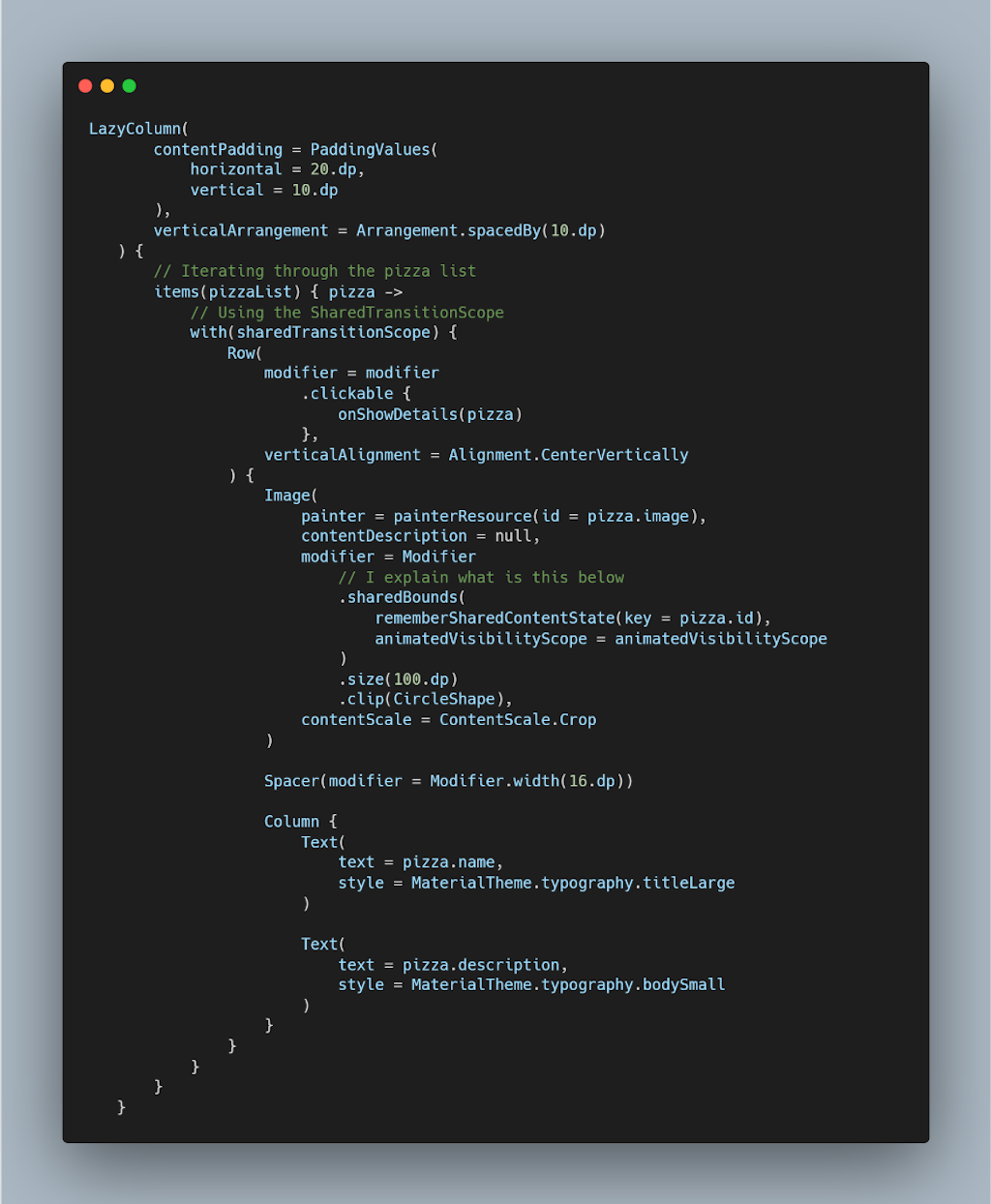 ‏Shared Element Transition در jetpack Compose - ویرگول