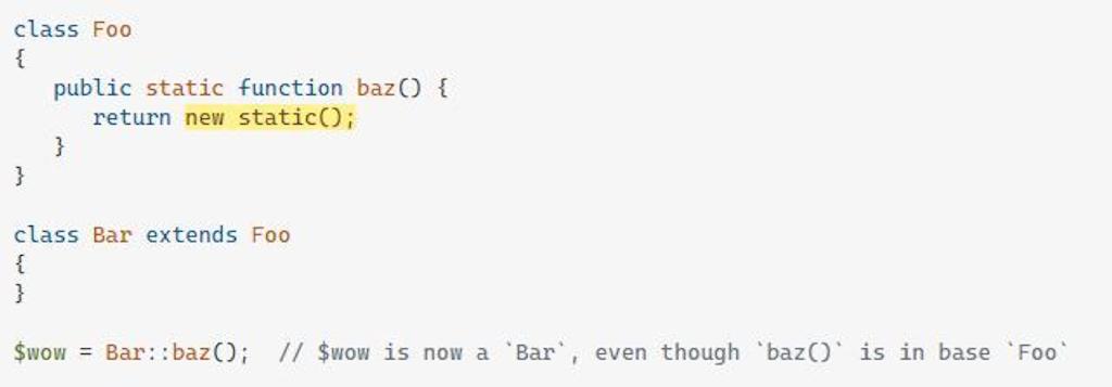 فرق self با static یا late static binding در php - ویرگول