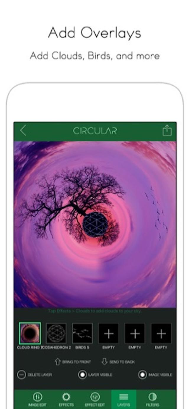 برنامه ادیت قدرتمند تصاویر Circular Tiny Planet Editor در ios - ویرگول